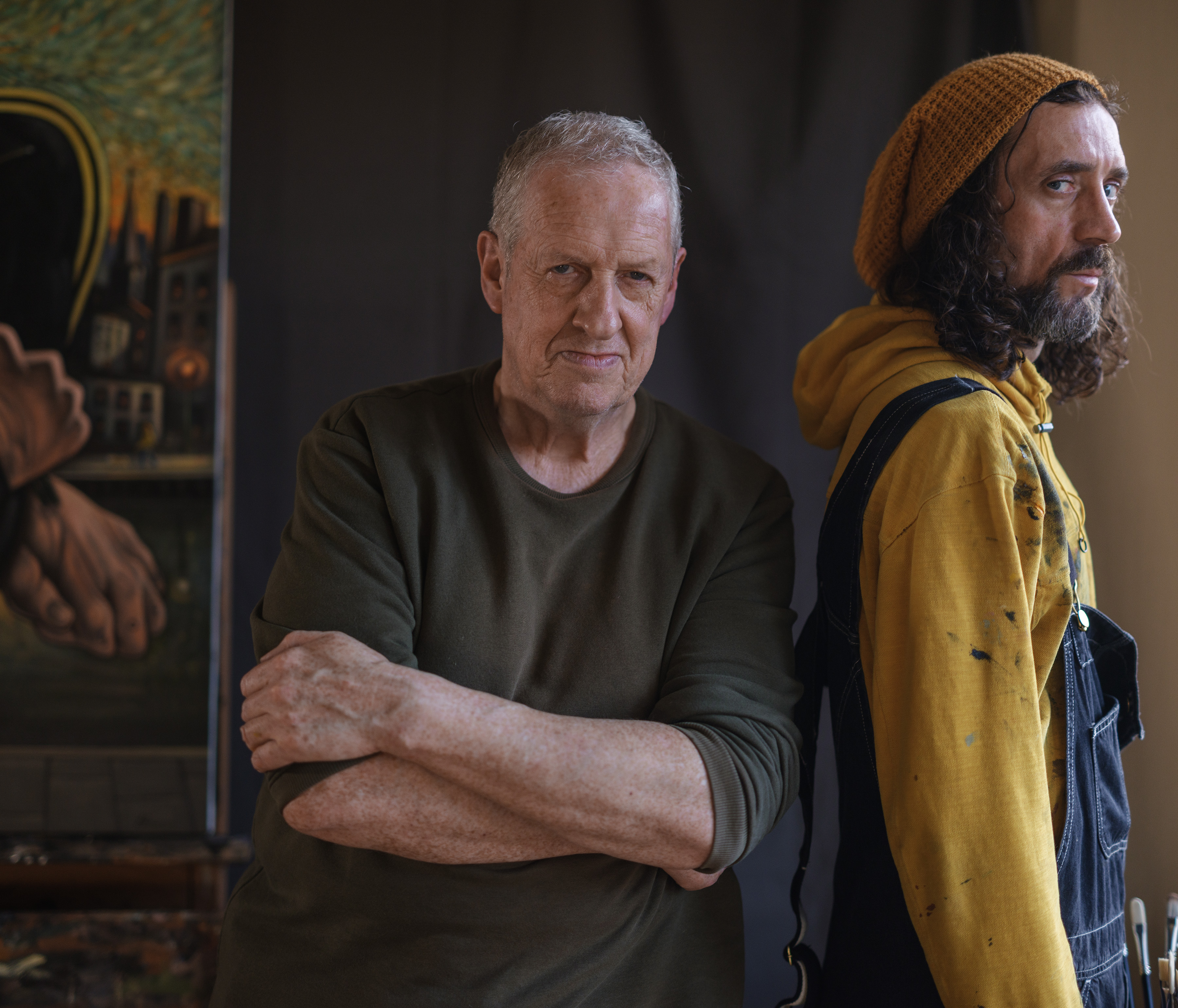 Peter Howson and Ross Muir reveal astonishing new artwork