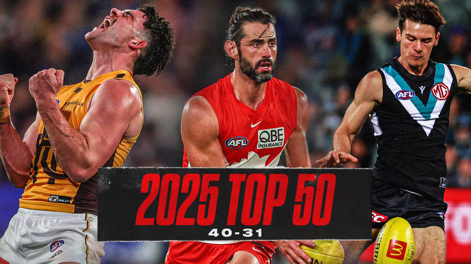 The top 50 AFL players of 2025: 40-31 (Part 2)