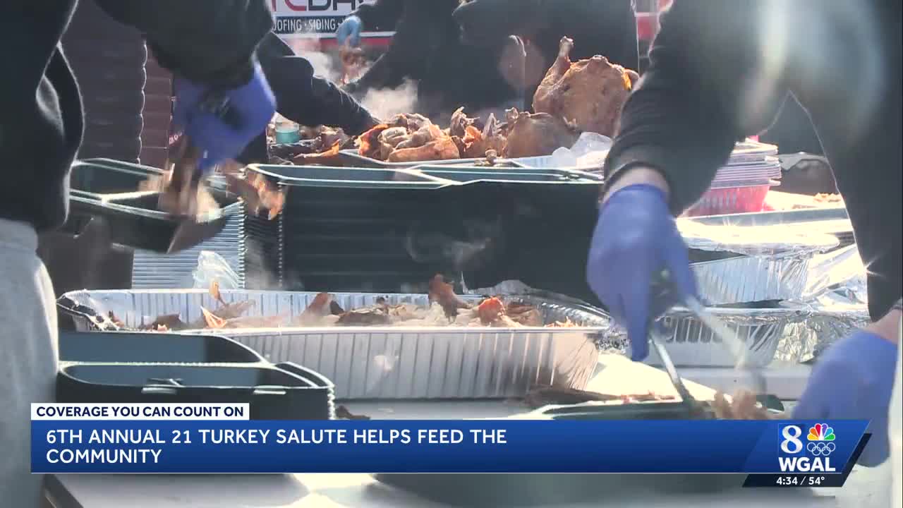 Community gathers for 21 Turkey Salute, serving hundreds on ...