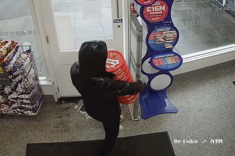 Prolific shoplifter lurks outside store before chocolate tub raid