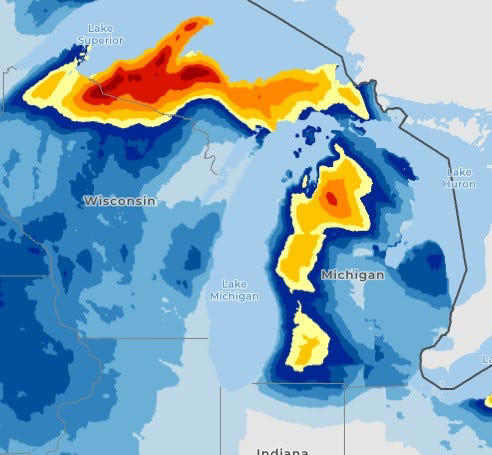 How long will snow continue in Michigan? See day-by-day forecast