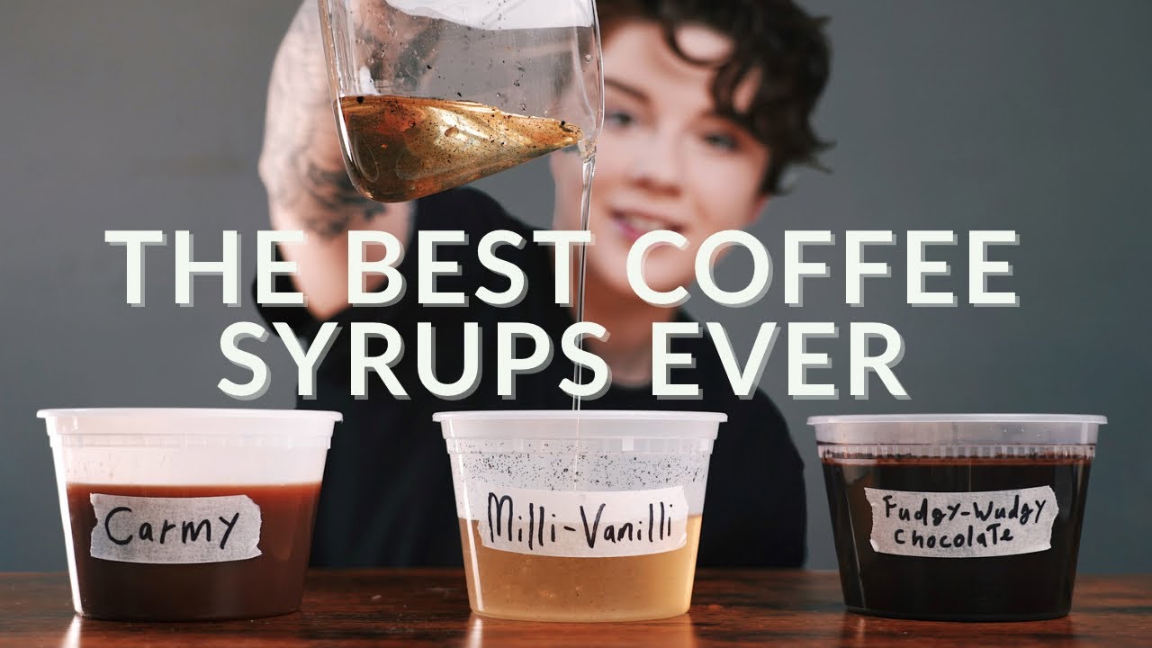 How to make 3 classic coffee syrups at home: vanilla, chocolate & caramel!