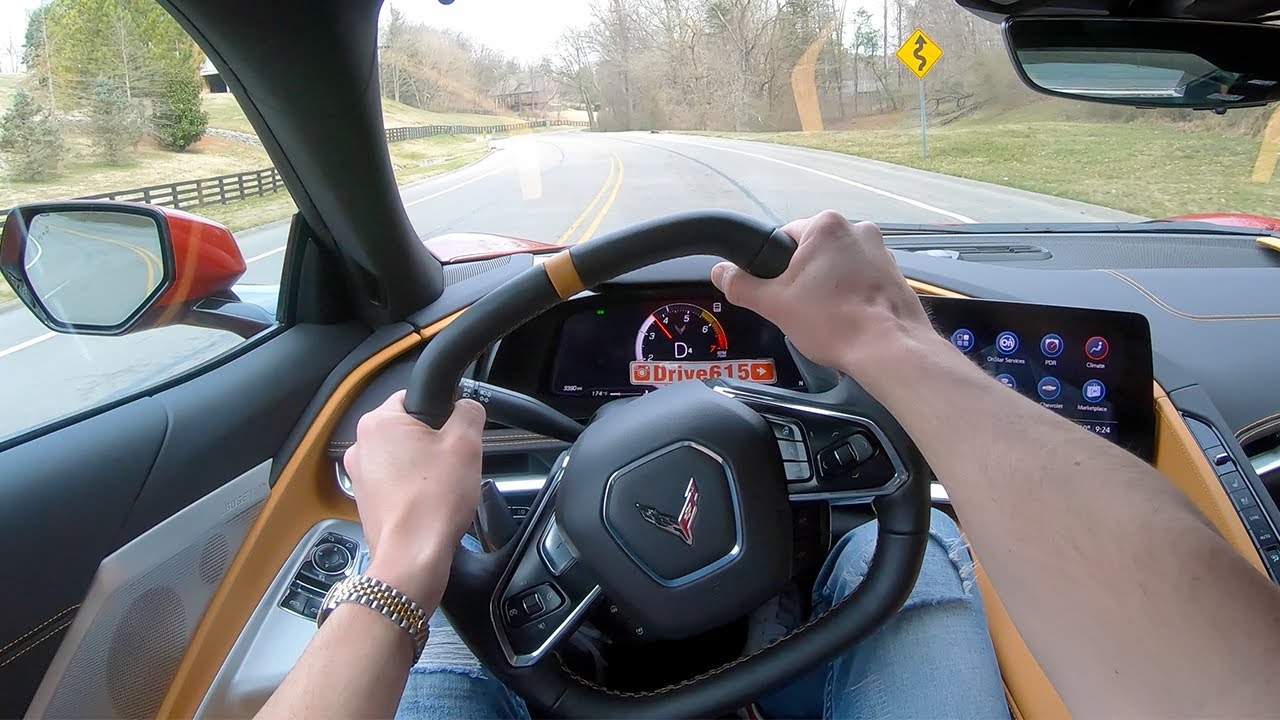 2021 C8 Corvette POV drive on Tennessee backroads (3D audio)