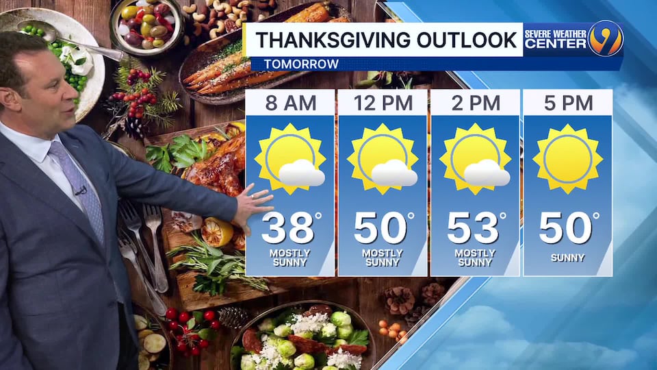 Wednesday's forecast with Meteorologist Keith Monday