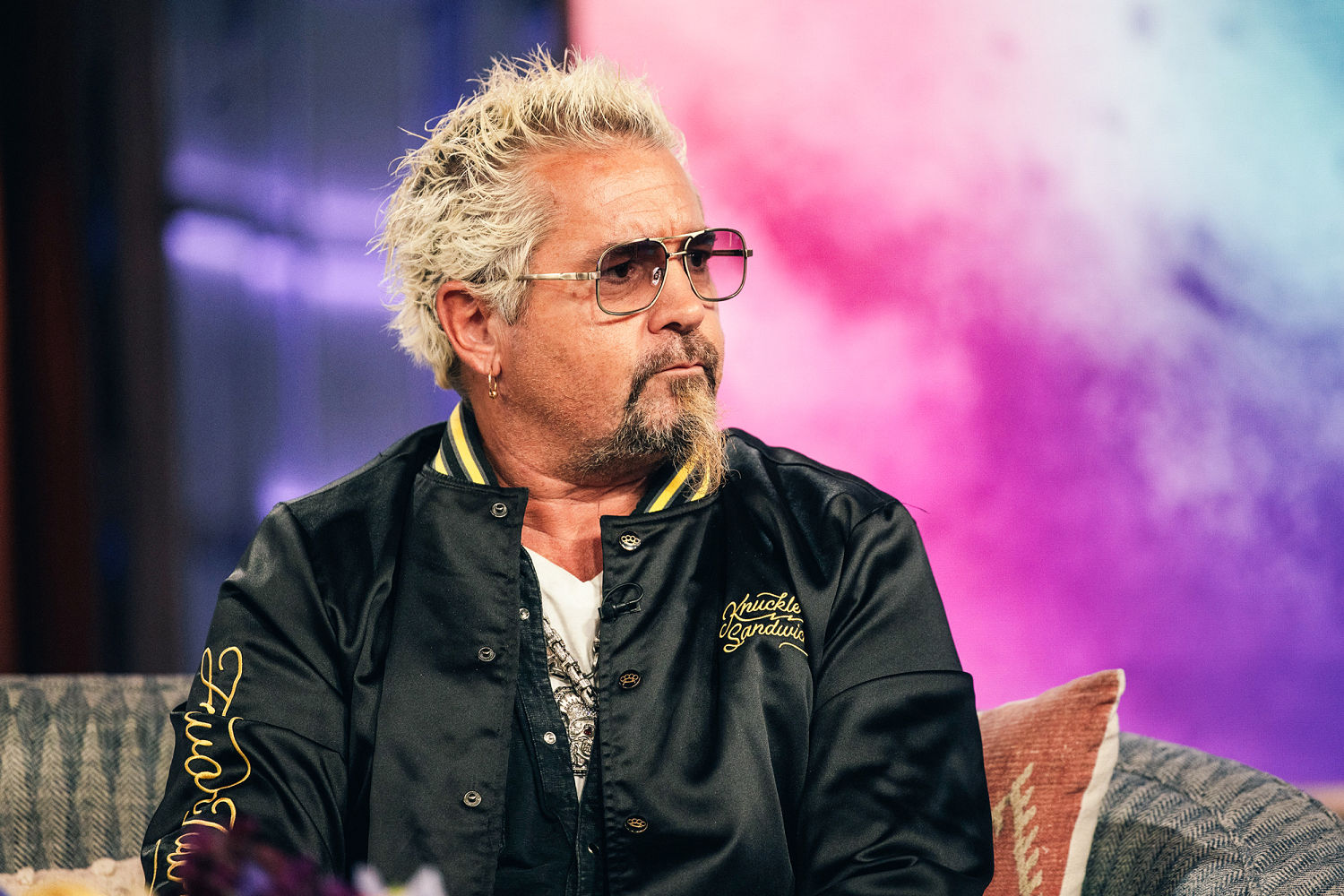 Guy Fieri says his leg 'exploded' after he fell down stairs on set, is ...