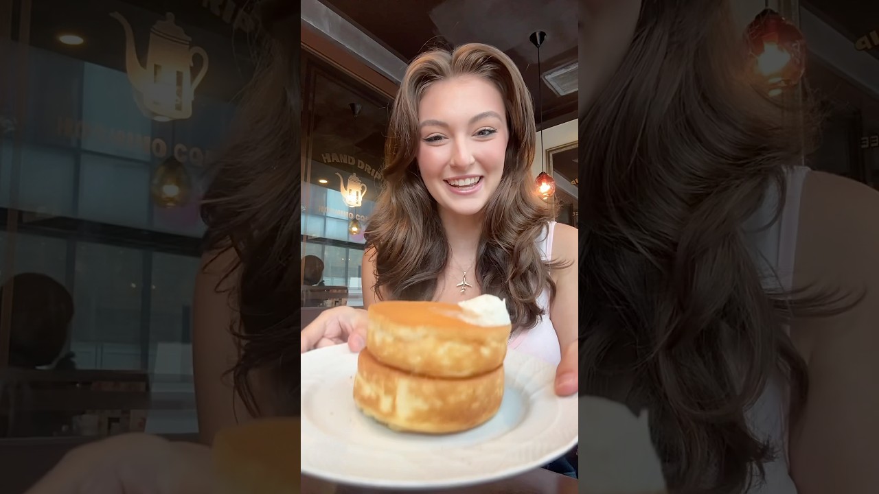 Fluffy pancakes taste test adventure in Japan