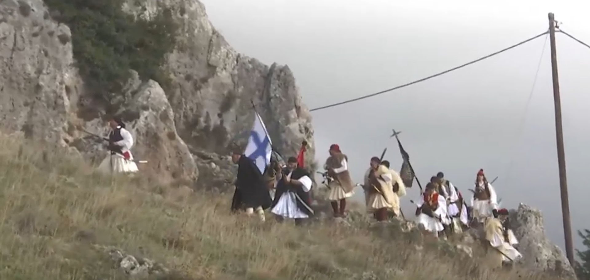 Η αναπαράσταση της μάχης της Αράχωβας