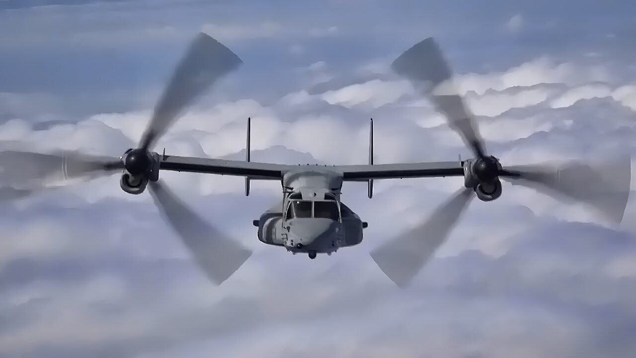 MV-22B Osprey Flight & Refueling With KC-10 Extender