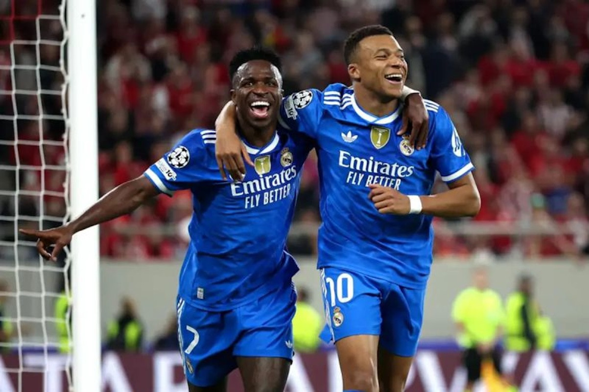 Liga Champions: Real Madrid Menang Atas Olympiakos, Mbappe Cetak 4 Gol
