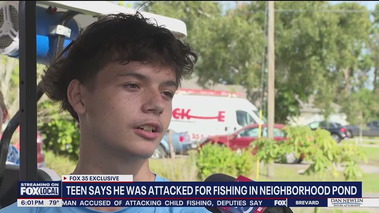 Teen says homeowner attacked him while he fished at pond