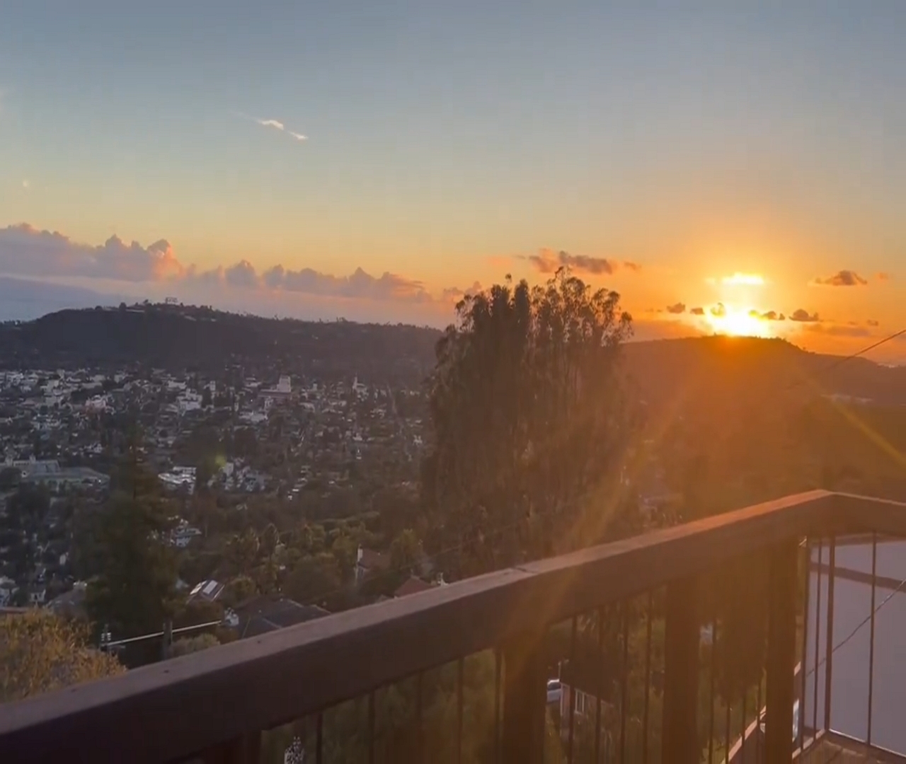 Breathtaking Sunset After Heavy Rainfall In Santa Barbara California Usa