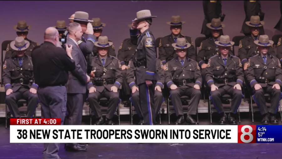 38 new Connecticut State Police troopers sworn into duty