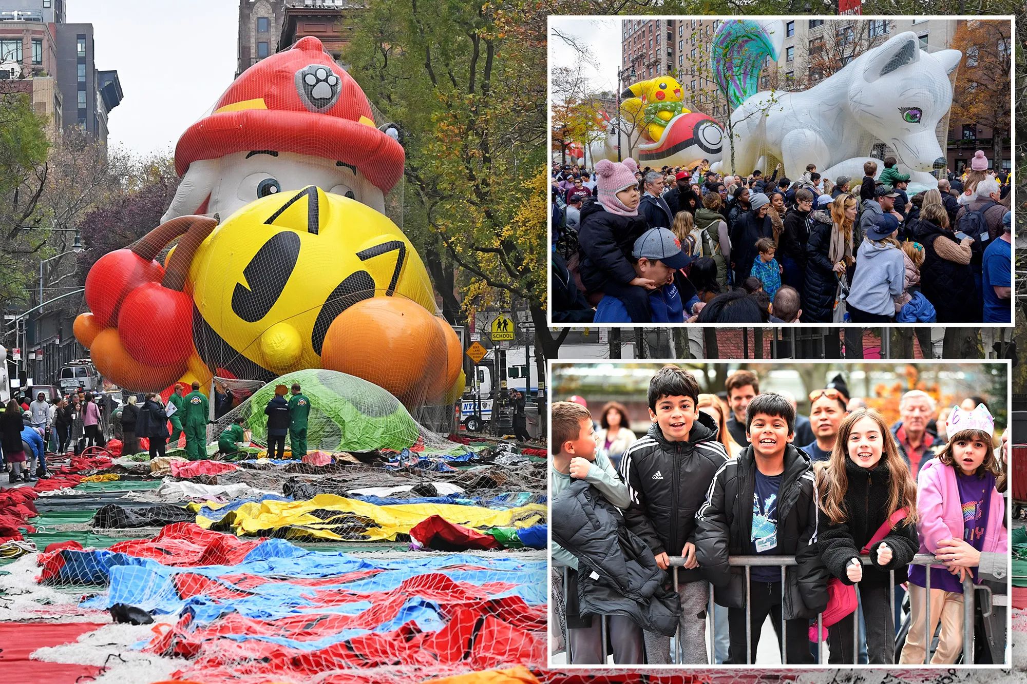 Thousands gather to watch new Macy’s Thanksgiving Day Parade balloons ...