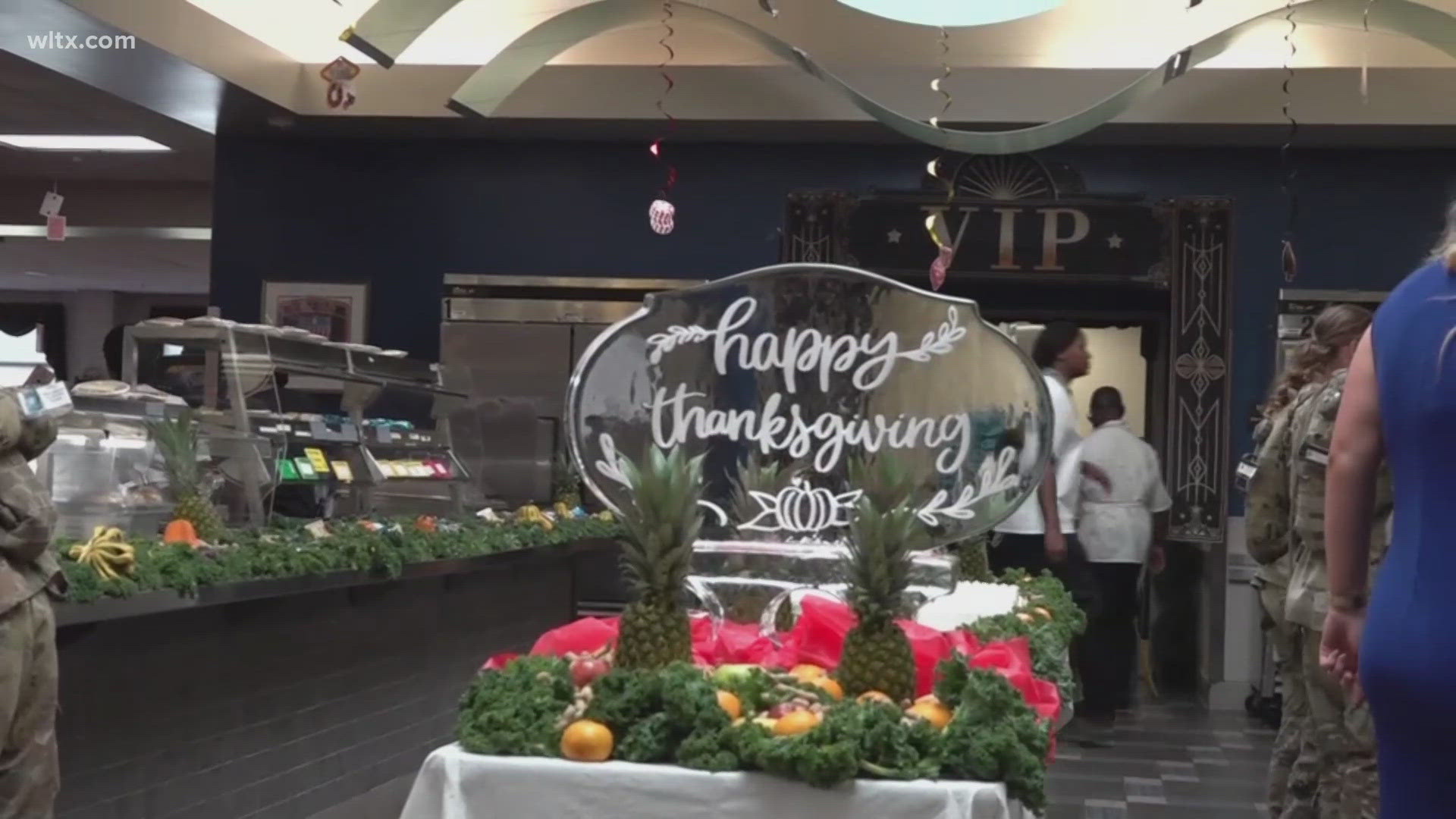 Thanksgiving Day dinner at Fort Jackson