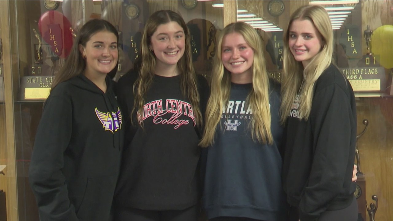 U-High volleyball signing day
