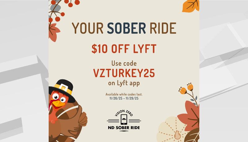 North Dakota offering discounted Lyft rides for Thanksgiving holiday