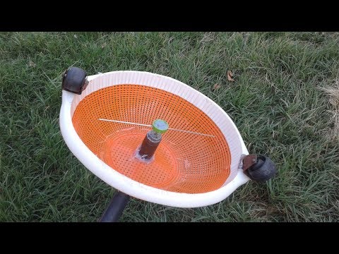 How to build a DIY electric lawn sweeper from household items | Easy ...
