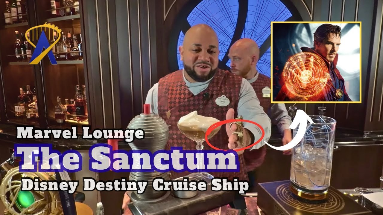 Interviews Inside The Sanctum Marvel Themed Lounge on the Disney Destiny