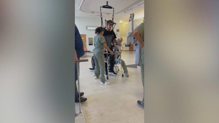 Southern California teen paralyzed from diving accident takes first ...