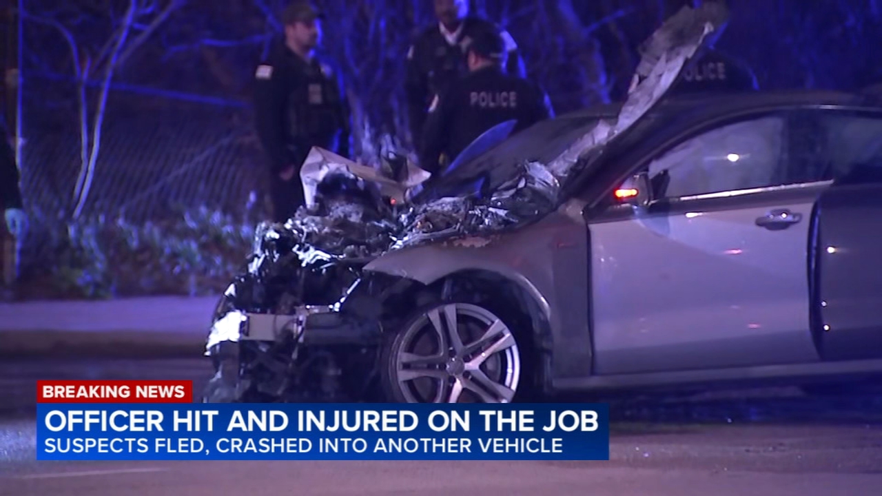 CPD officer hit by vehicle on South Side; 3 others injured in connected ...