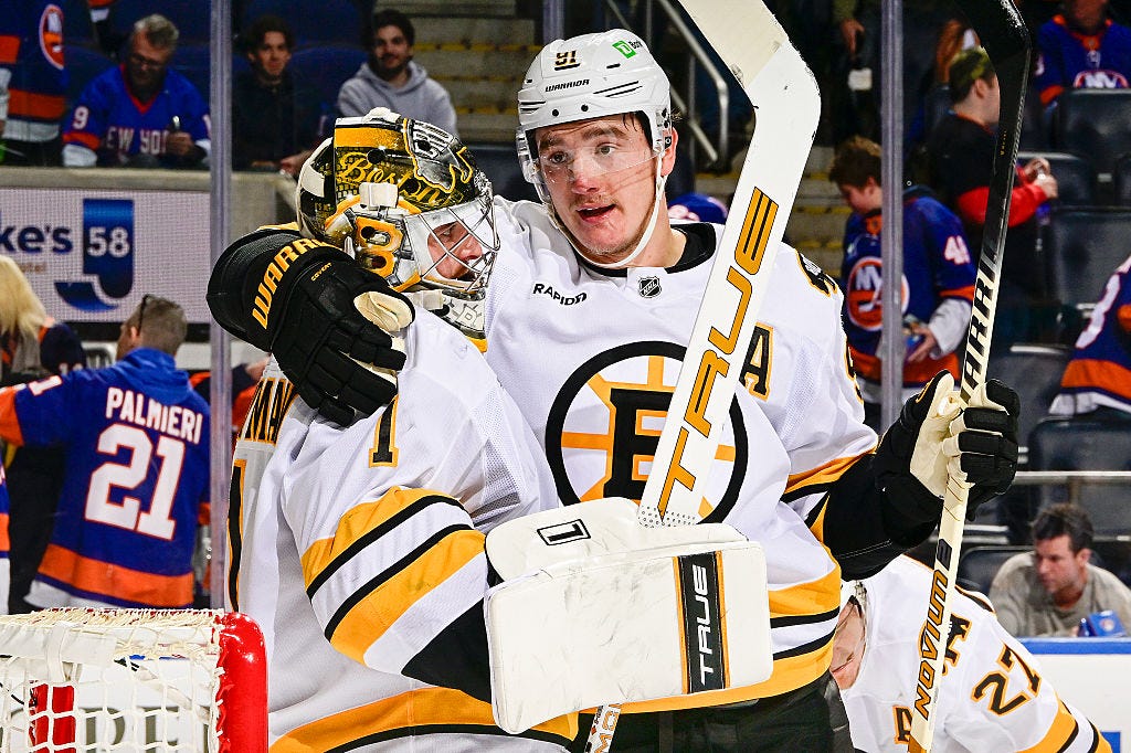 Jeremy Swayman is playing like one of the best goalies in the NHL