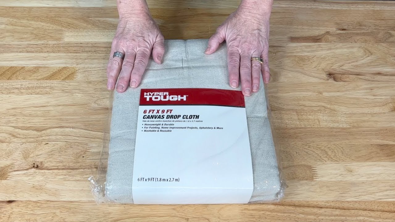 $10 drop cloth hack (fake a high-end look!)