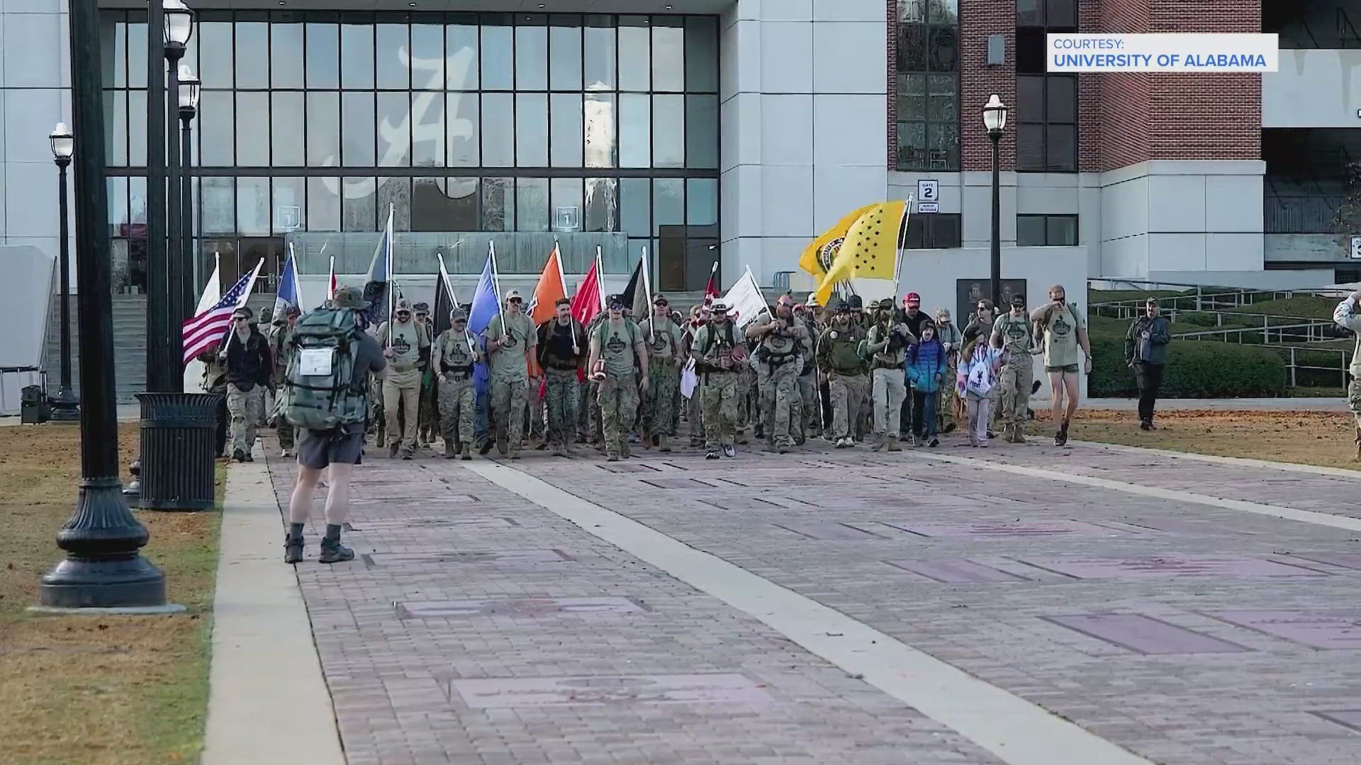UA and Auburn student veterans march 151 miles in Operation Iron Ruck ...