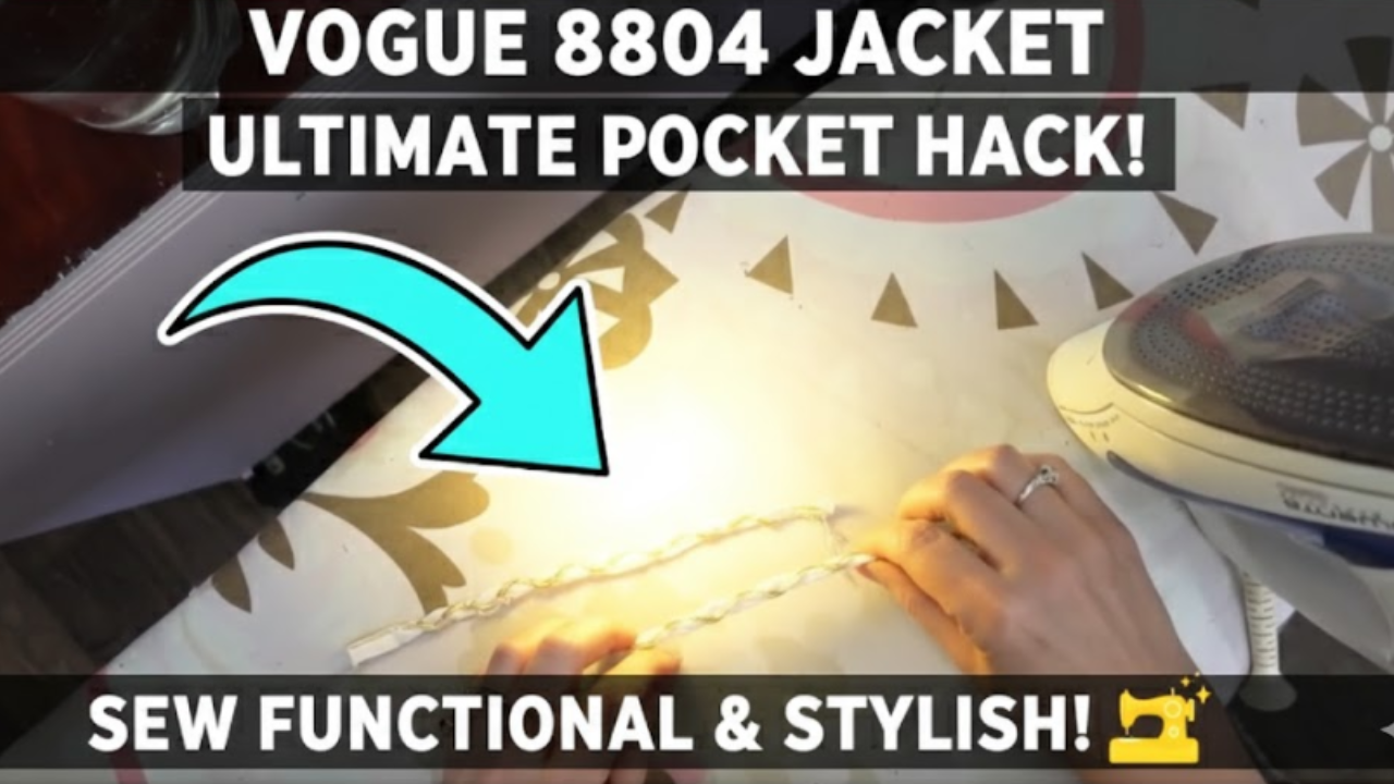 How to Sew Functional and Stylish Pockets on the Vogue 8804 Cardigan Jacket