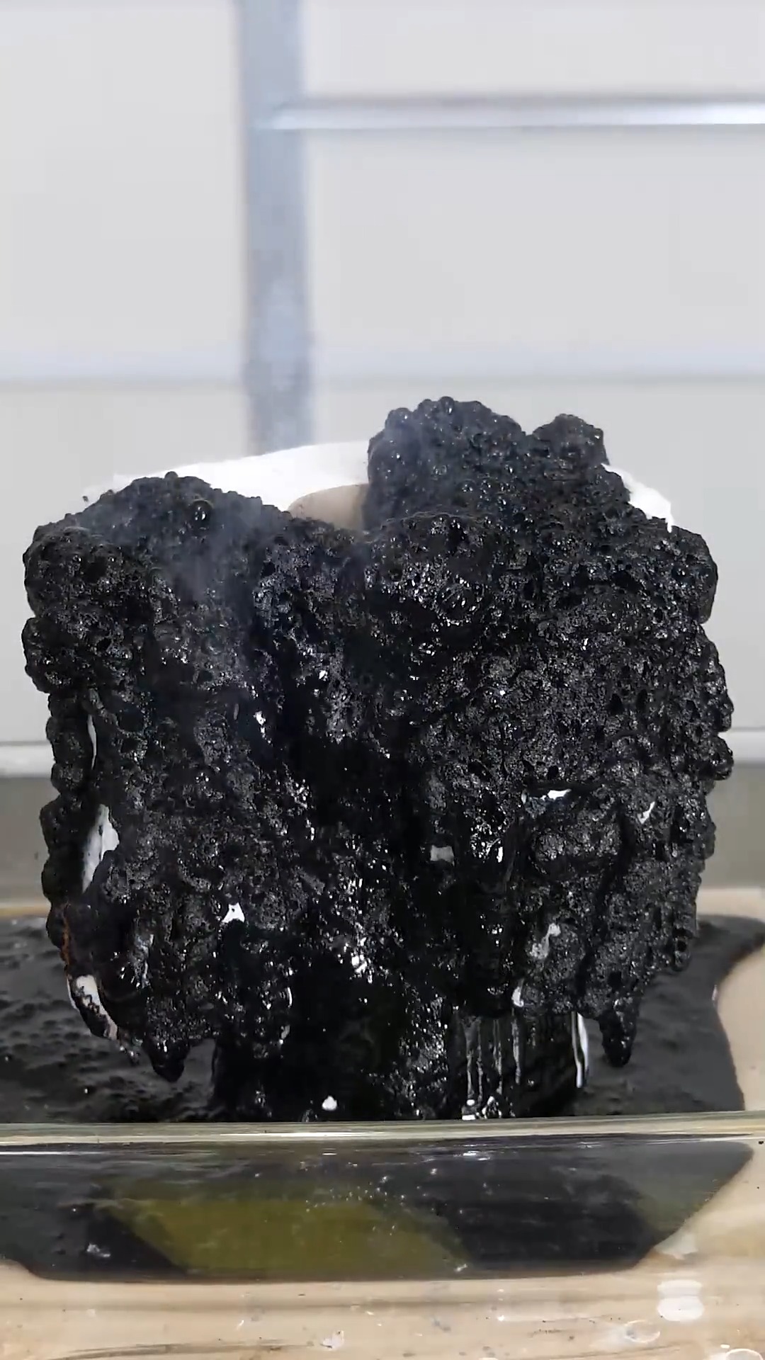 Sulfuric acid on toilet paper spawns a demon