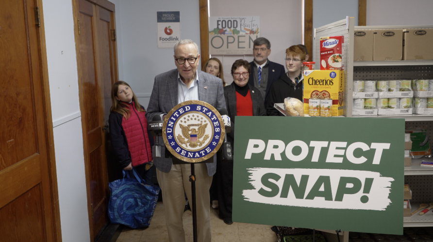 'SNAP is survival': Sen. Schumer announces bill to reverse SNAP ...
