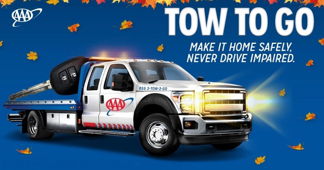 AAA Tow to Go service activated ahead of Thanksgiving