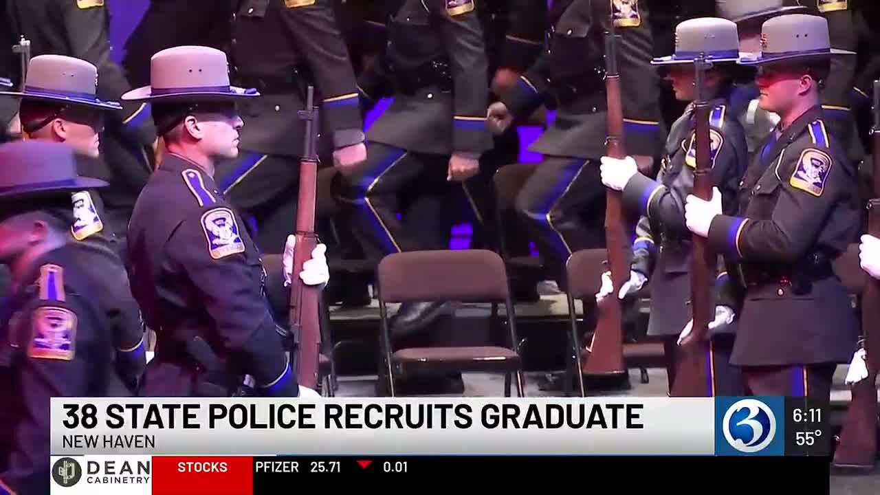 38 new state troopers graduate from Connecticut State Police Academy