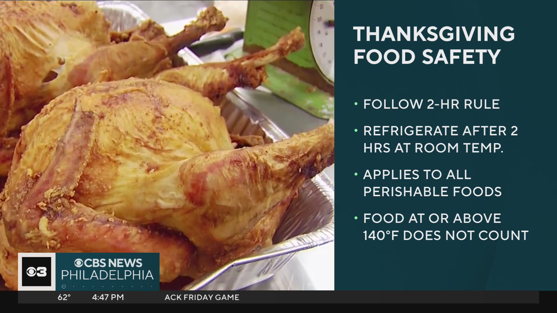 Tips for keeping Thanksgiving meal, leftovers safe