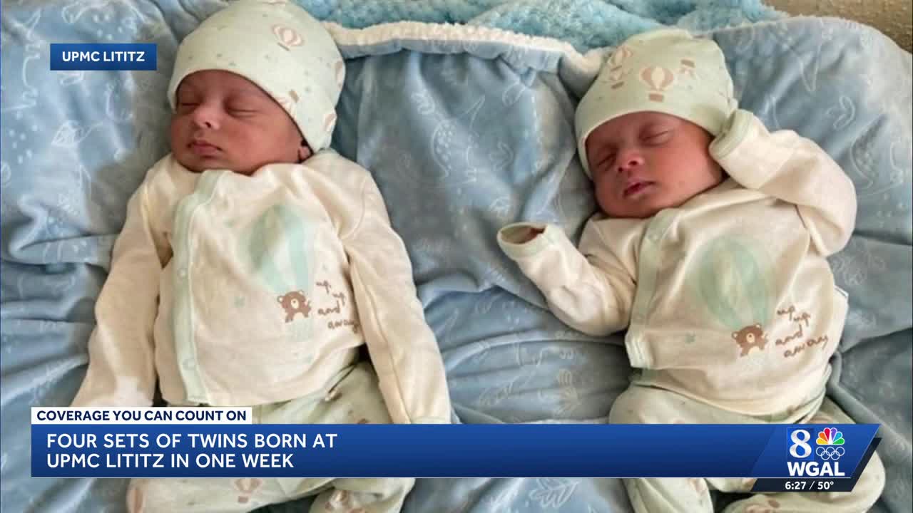 Four sets of twins born in one week at UPMC Lititz