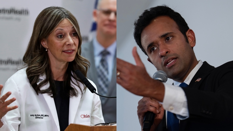 Ohio gubernatorial race: Vivek Ramaswamy and Dr. Amy Acton poised to ...
