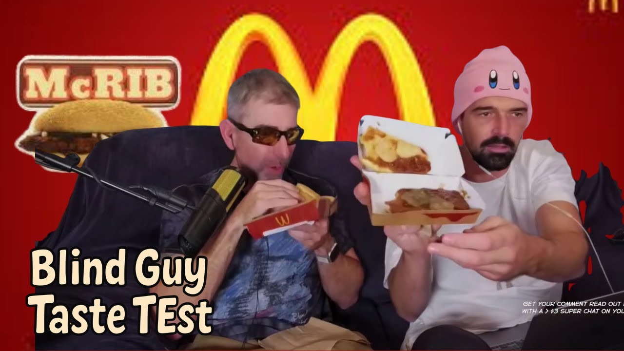 Is the McRib really meat? – a blind guy taste test