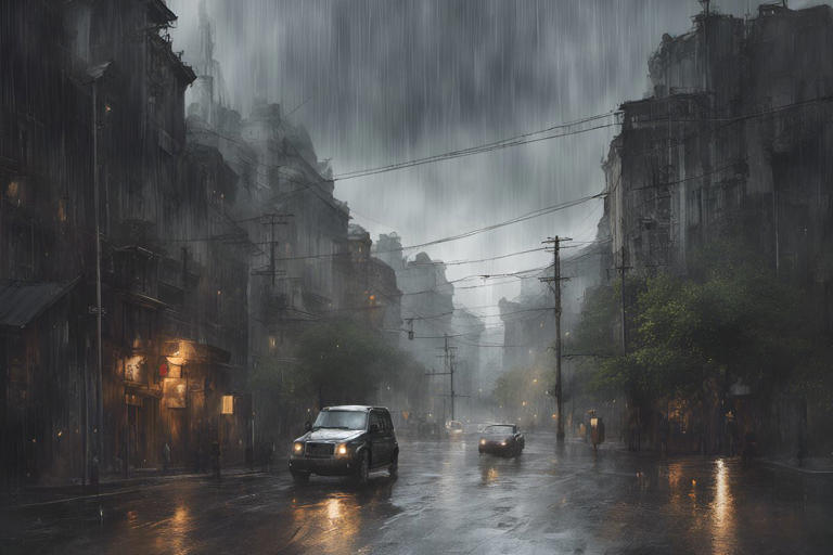 Weather: Widespread rain and level 5 thunderstorm warning for five ...