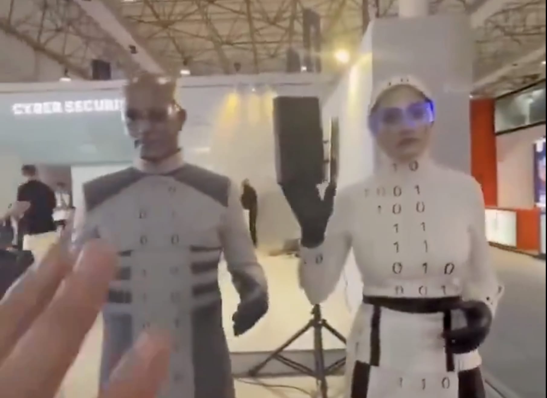 Internet mocks Iranians dressed as 'advanced humanoid robots' at tech expo