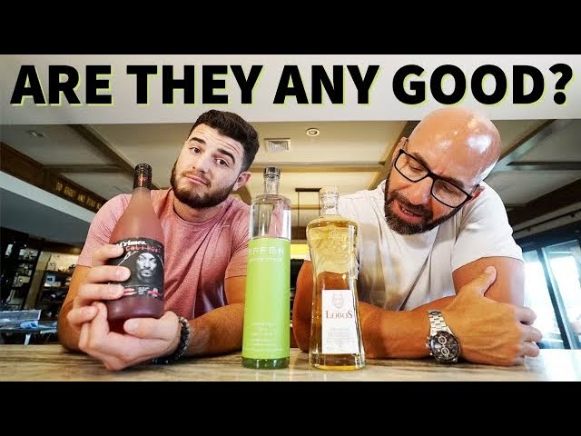 Celebrity liquor review! (Effen, Lobos, and 19 Crimes)