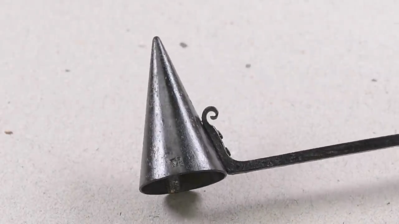 How to forge a candle snuffer by hand with simple tools