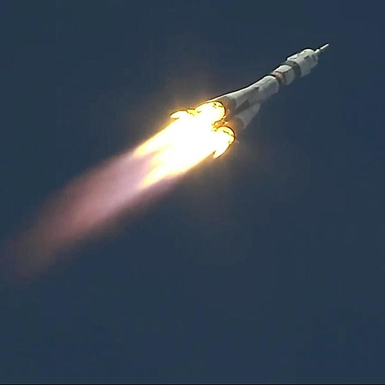 Russia sends a NASA astronaut, 2 cosmonauts, up to the space station