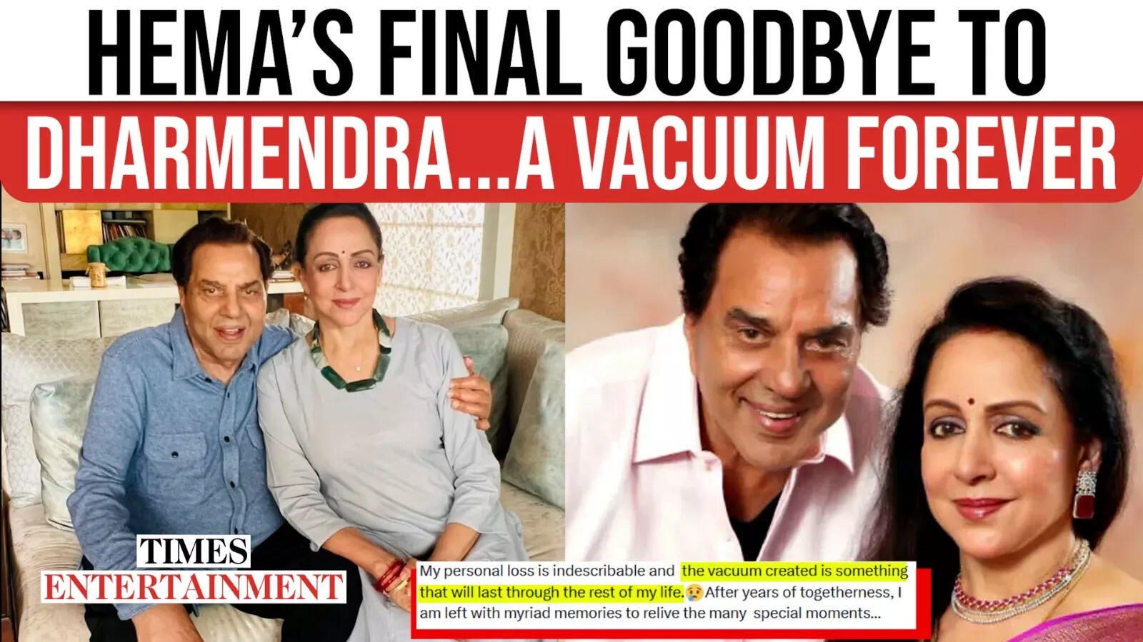 Hema Malini’s First Emotional Note After Dharmendra's Death!