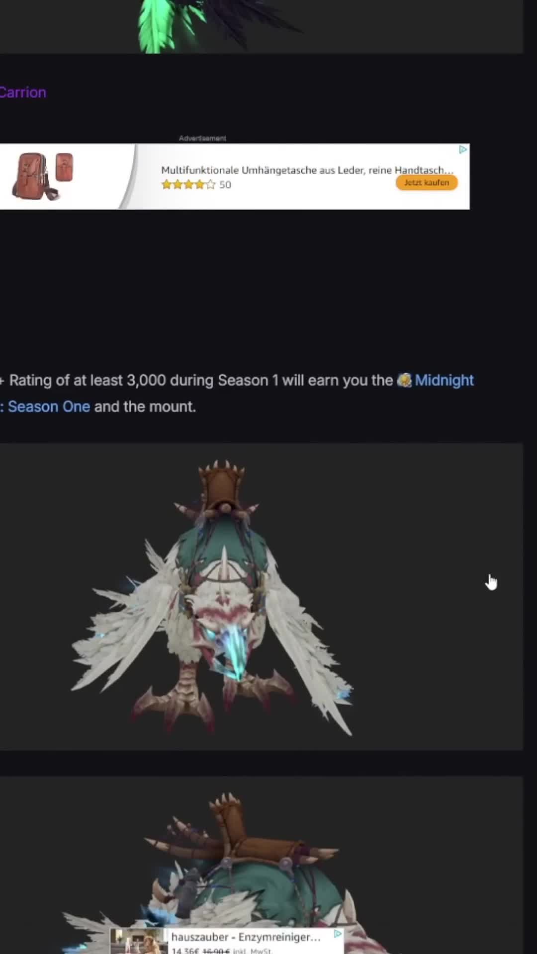 Aasgeier zum Reiten: Das sind die Mythisch+ mounts aus der 1. Season ...