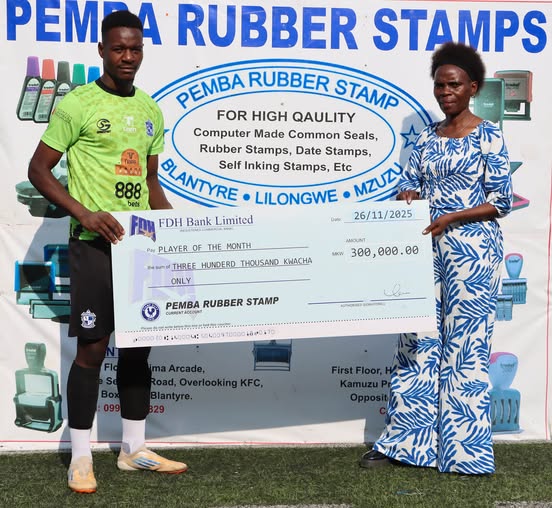 Shot-stopper Dalitso Khungwa wins Wanderers award