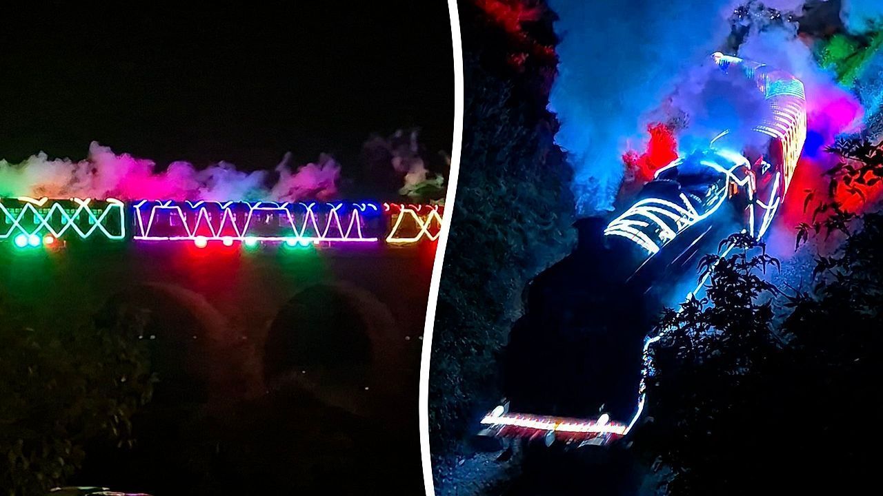 Το μαγικό Christmas Train of Lights ξεκινά το πρώτο του ταξίδι