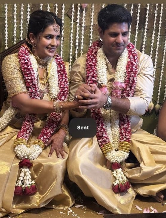 Actor-model Samyuktha marries former cricketer Anirudha Srikkanth ...