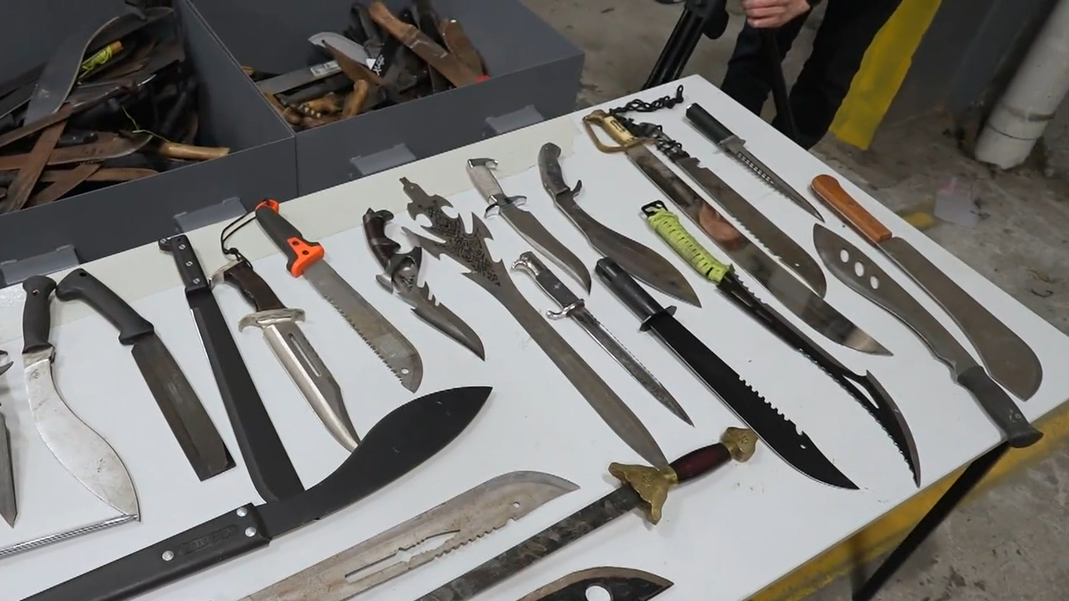 Fate of Victoria's infamous machete bins revealed