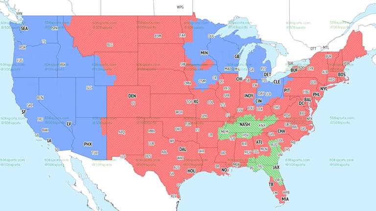 NFL coverage maps 2025: TV schedule and coverage, announcers for Week 13