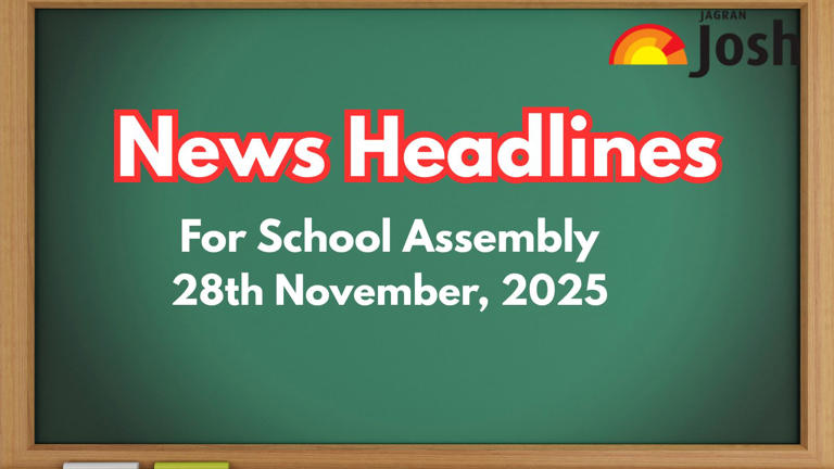 School Assembly News Headlines Today (28 November 2025): Hong Kong Fire ...
