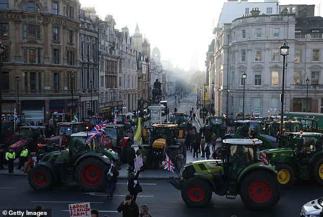Two farmers arrested and tractor seized by police at Westminster ...
